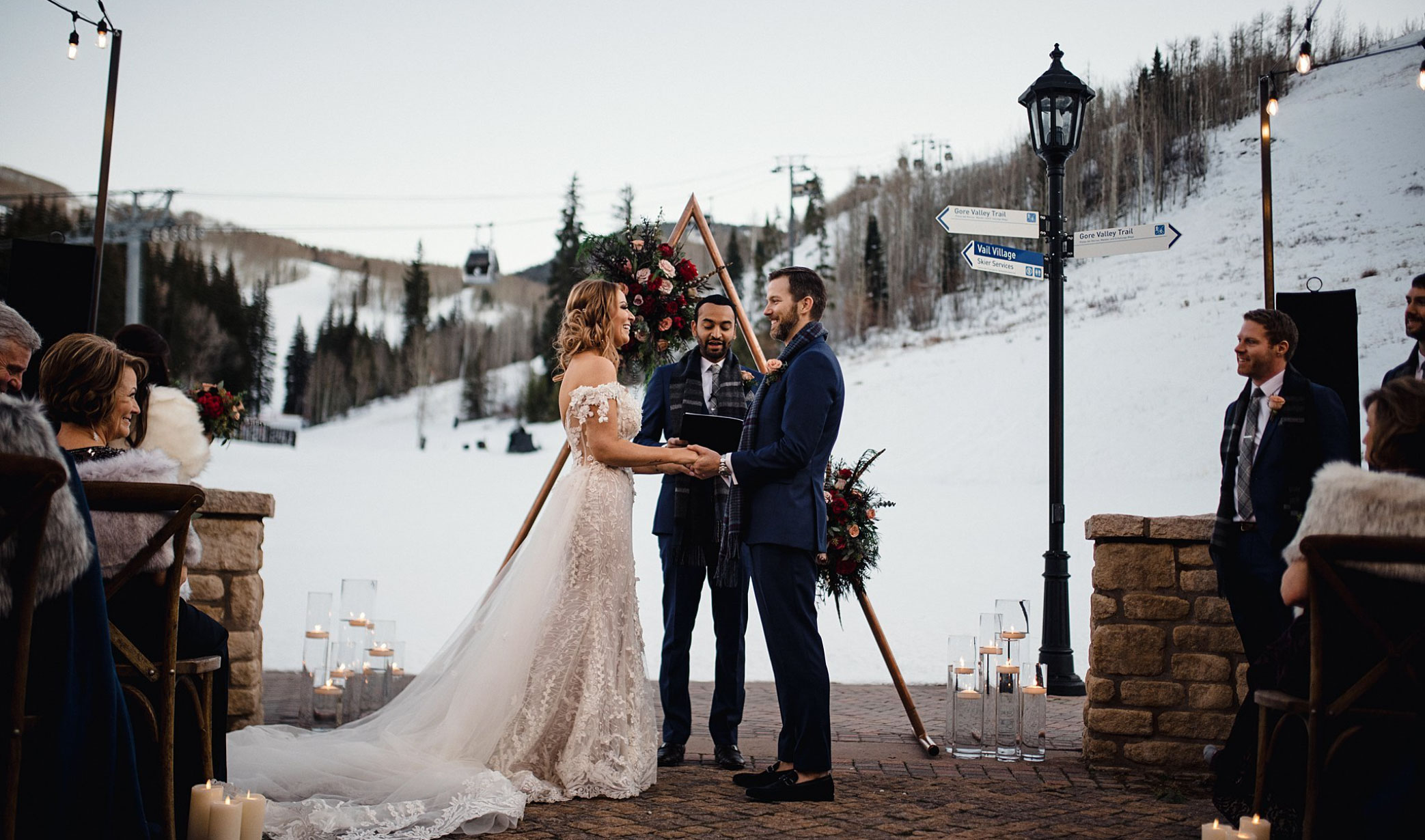 Snowy Vail Mountain Wedding