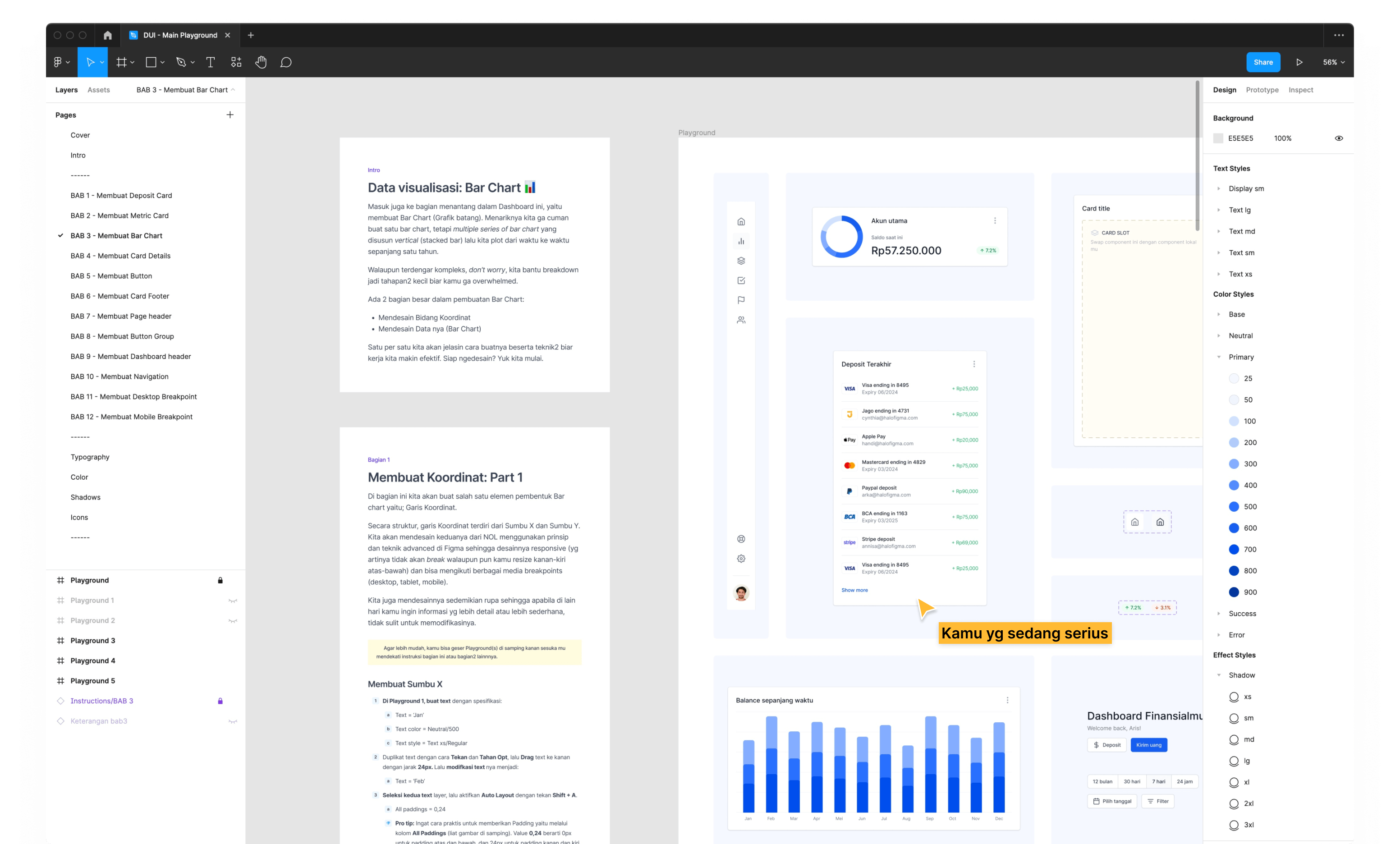Tutorial Figma Dashboard UI