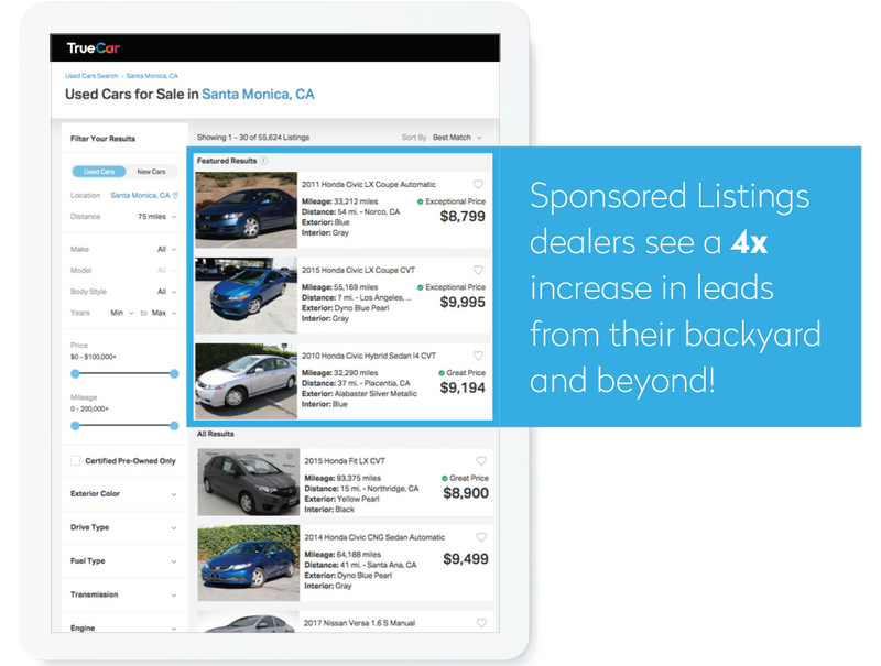 TrueCar Sponsored Listings