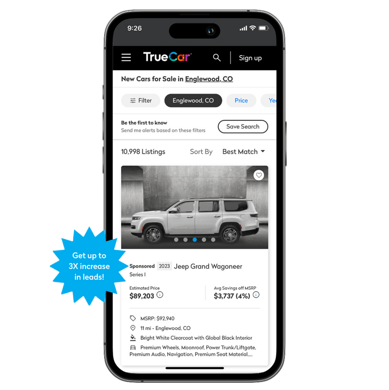 TrueCar Sponsored Listings