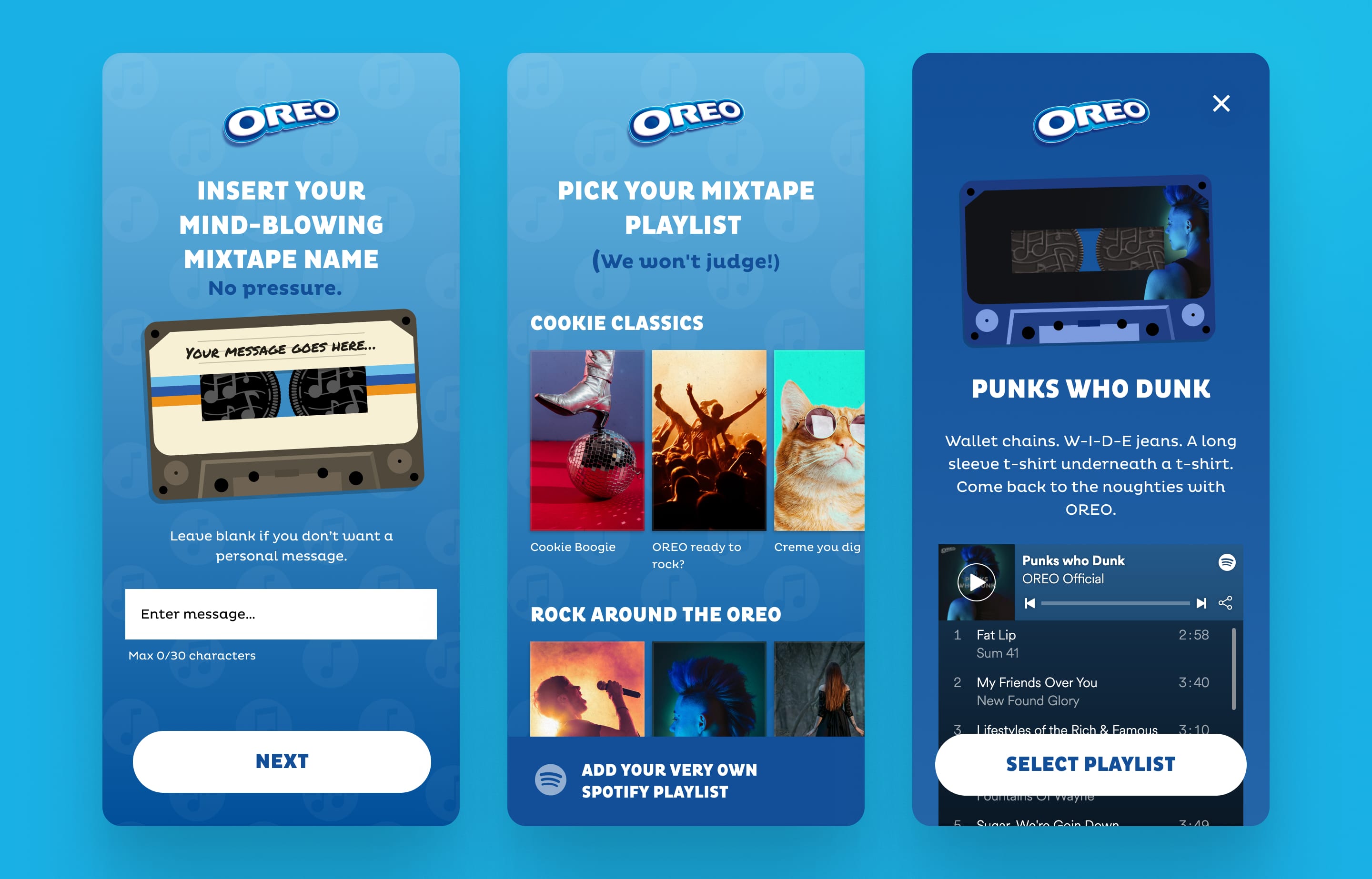 Oreo mixtapes | Nathan Parris | Digital Designer