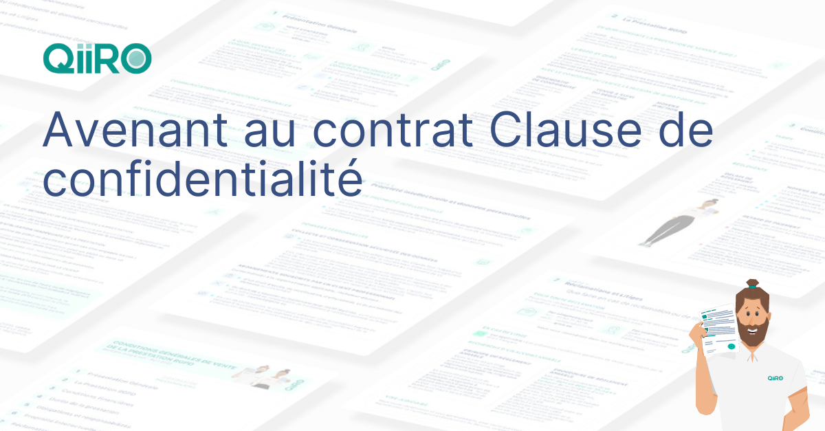 Avenant au contrat Clause de confidentialité : modèle à télécharger