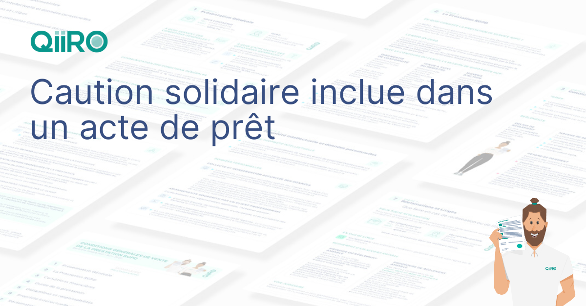 Modèle DActe De Caution Solidaire - Téléchargez Et Protégez-Vous - Mobilier