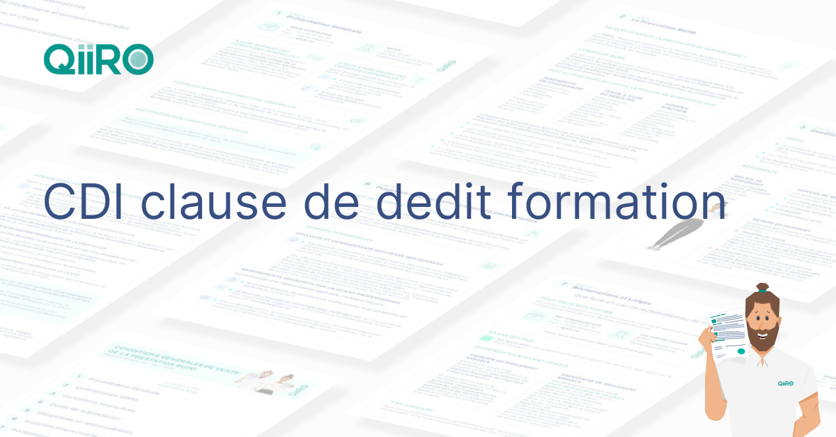 CDI clause de dedit formation : modèle à télécharger (2024)