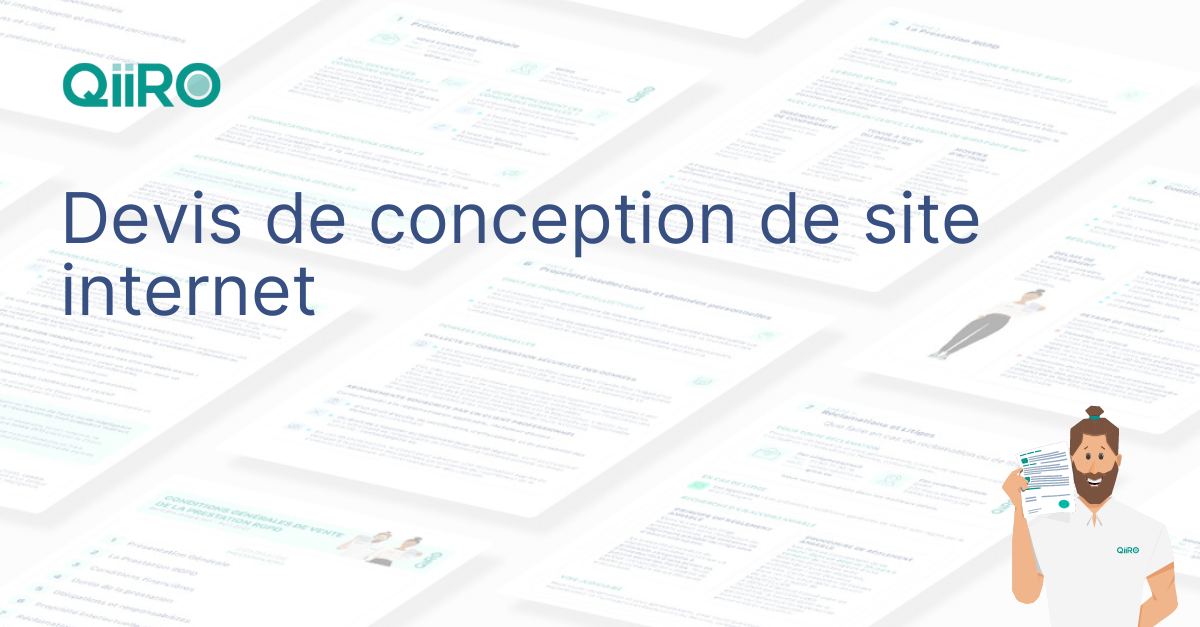 Devis de conception de site internet : modèle à télécharger