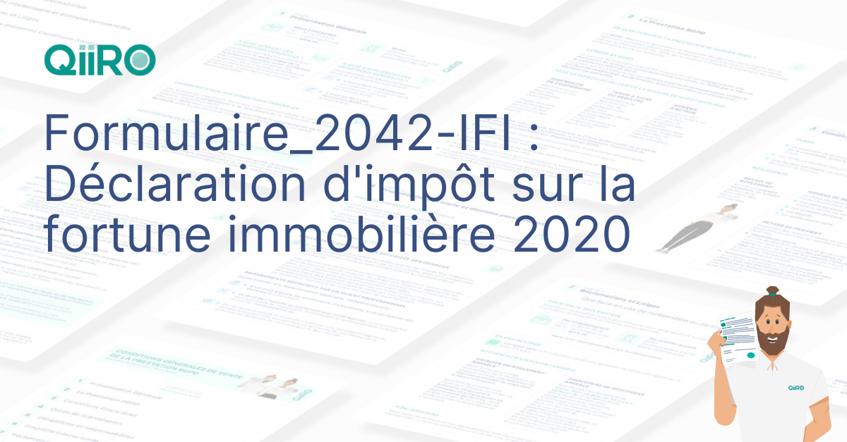 Formulaire_2042-IFI : Déclaration d'impôt sur la fortune immobilière 2020 - modèle gratuit