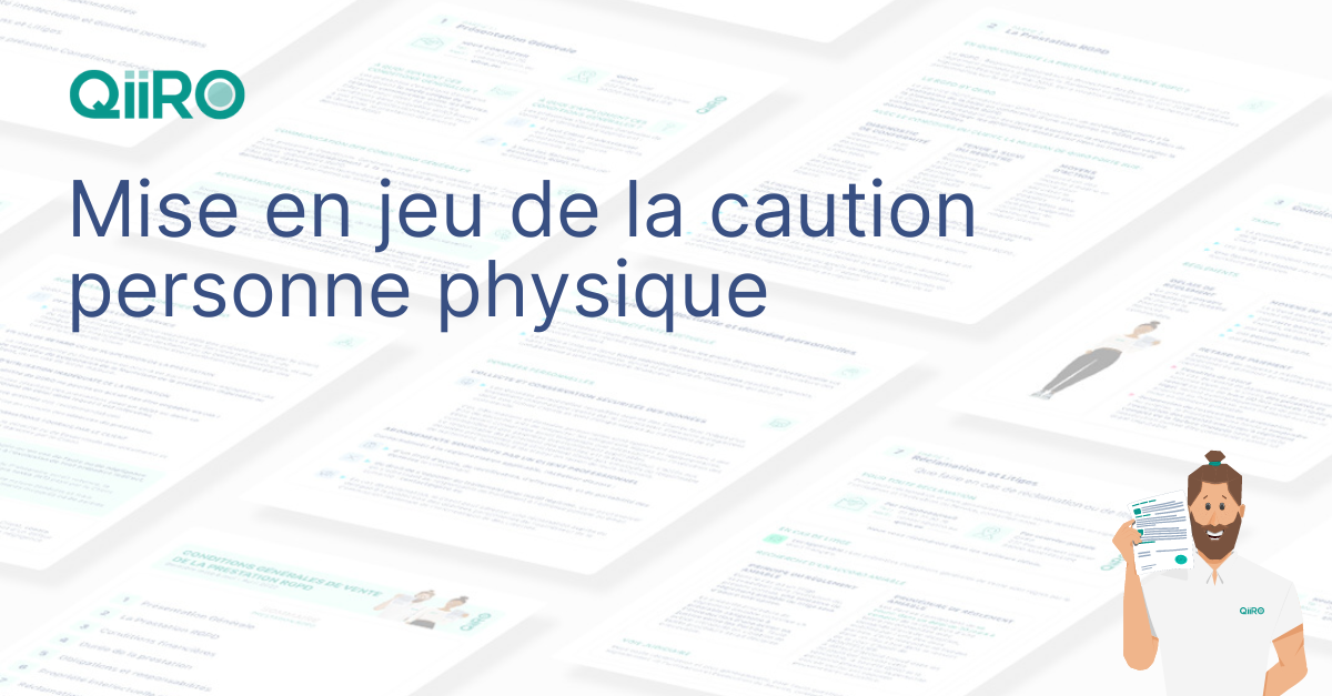Mise en jeu de la caution personne physique : modèle gratuit