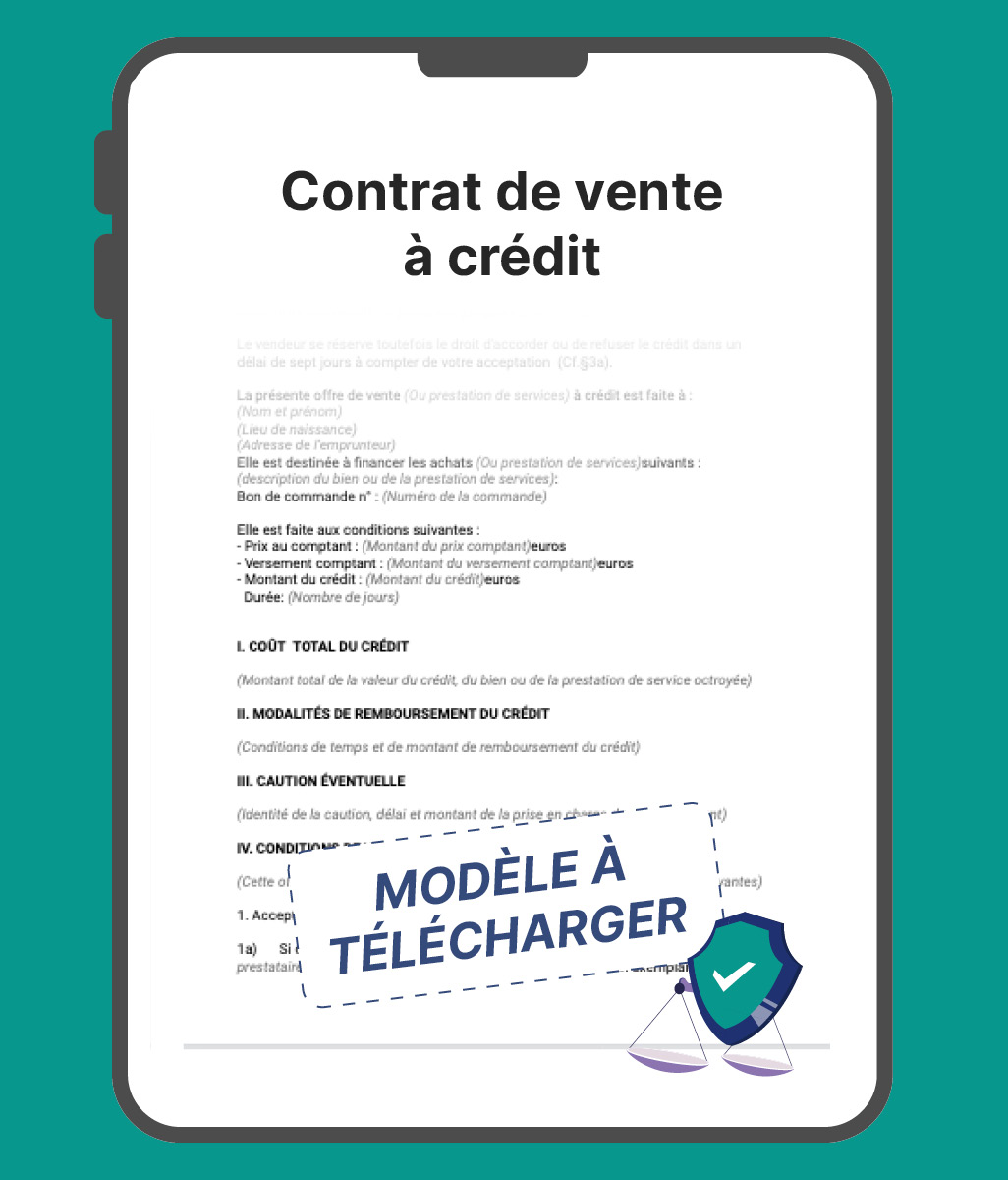 Contrat de vente à crédit : modèle à télécharger (2024)