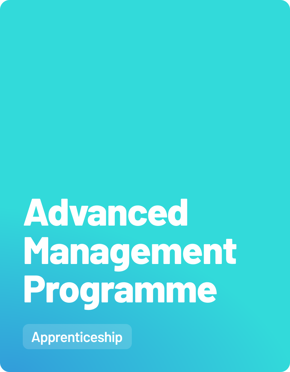 Senior Leadership Programme