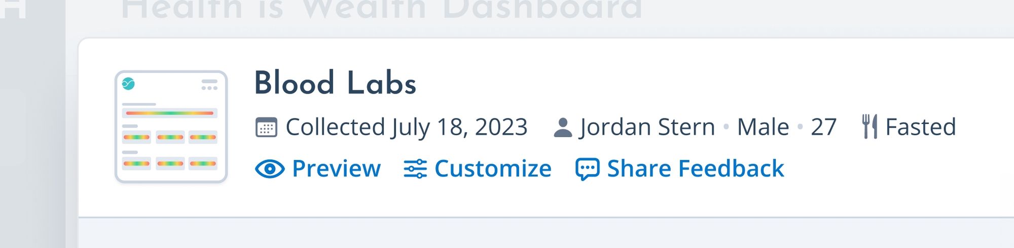 Blood Lab Dashboards