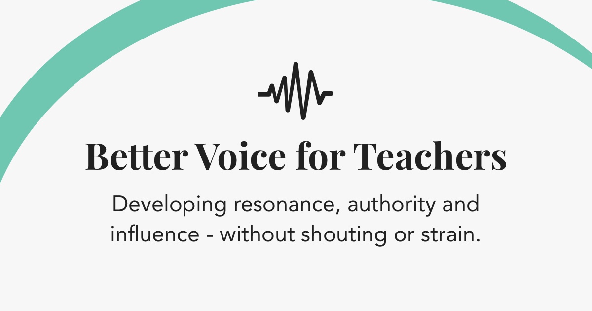 Better Voice for Teachers