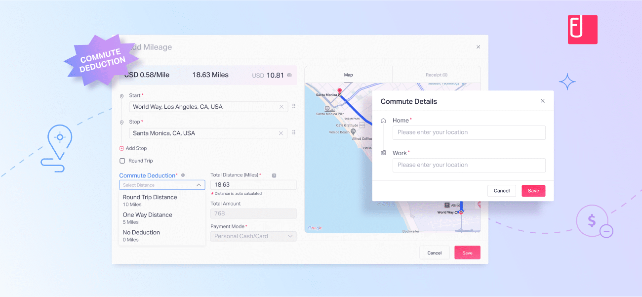 Introducing Fyle's Commute Deduction Feature: A Mileage Game-Changer
