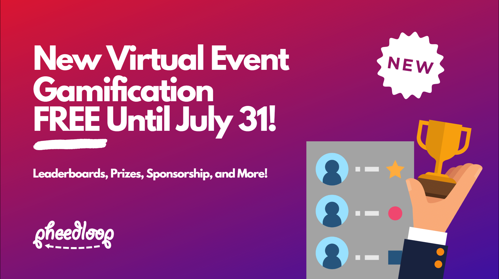 New Virtual Event Gamification, FREE until July 31st! Leader Boards ...