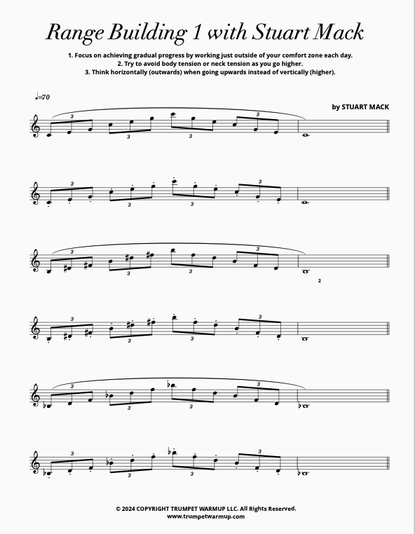 Range Building 1 with Stuart Mack - Trumpet Warmup