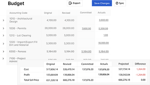 CoConstruct features for spec builders