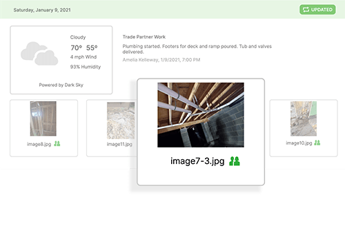 CoConstruct features for design build firms