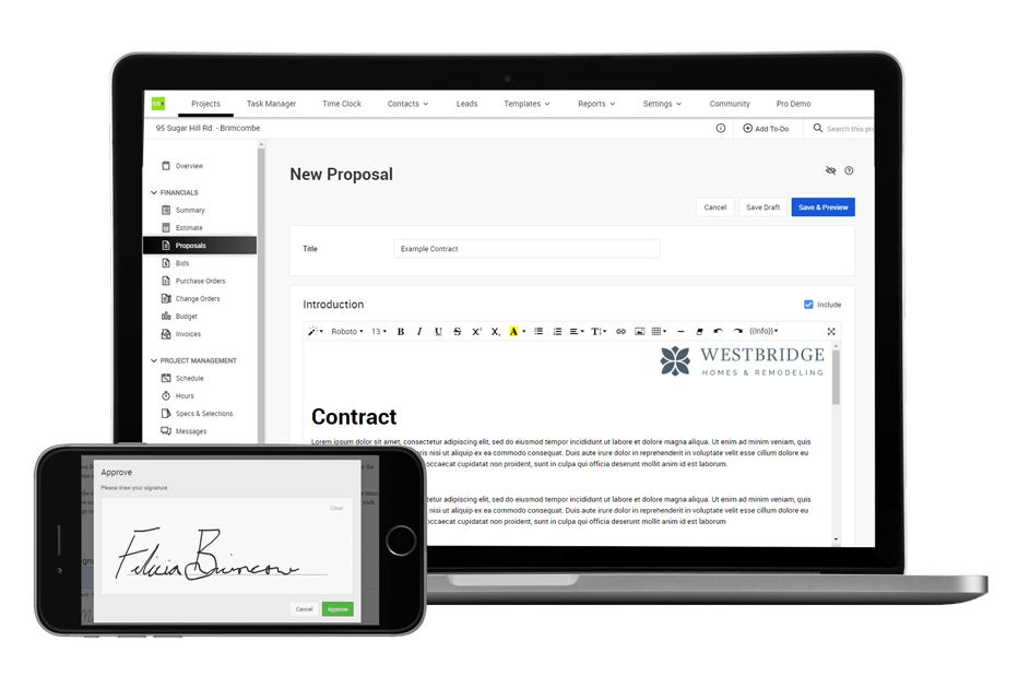 Construction Proposal Software | CoConstruct