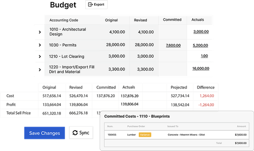 Construction budgeting software features | CoConstruct | CoConstruct