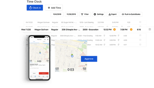 Construction time clock software features | CoConstruct | CoConstruct