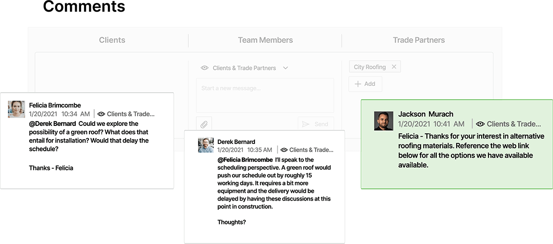 Construction communication software features | CoConstruct | CoConstruct