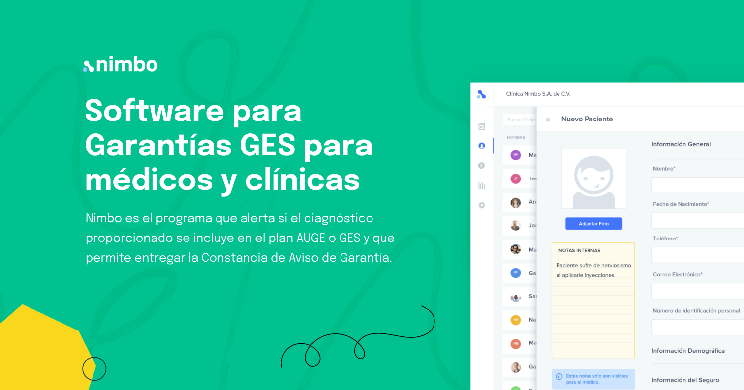 Software para Garantías GES para médicos y clínicas