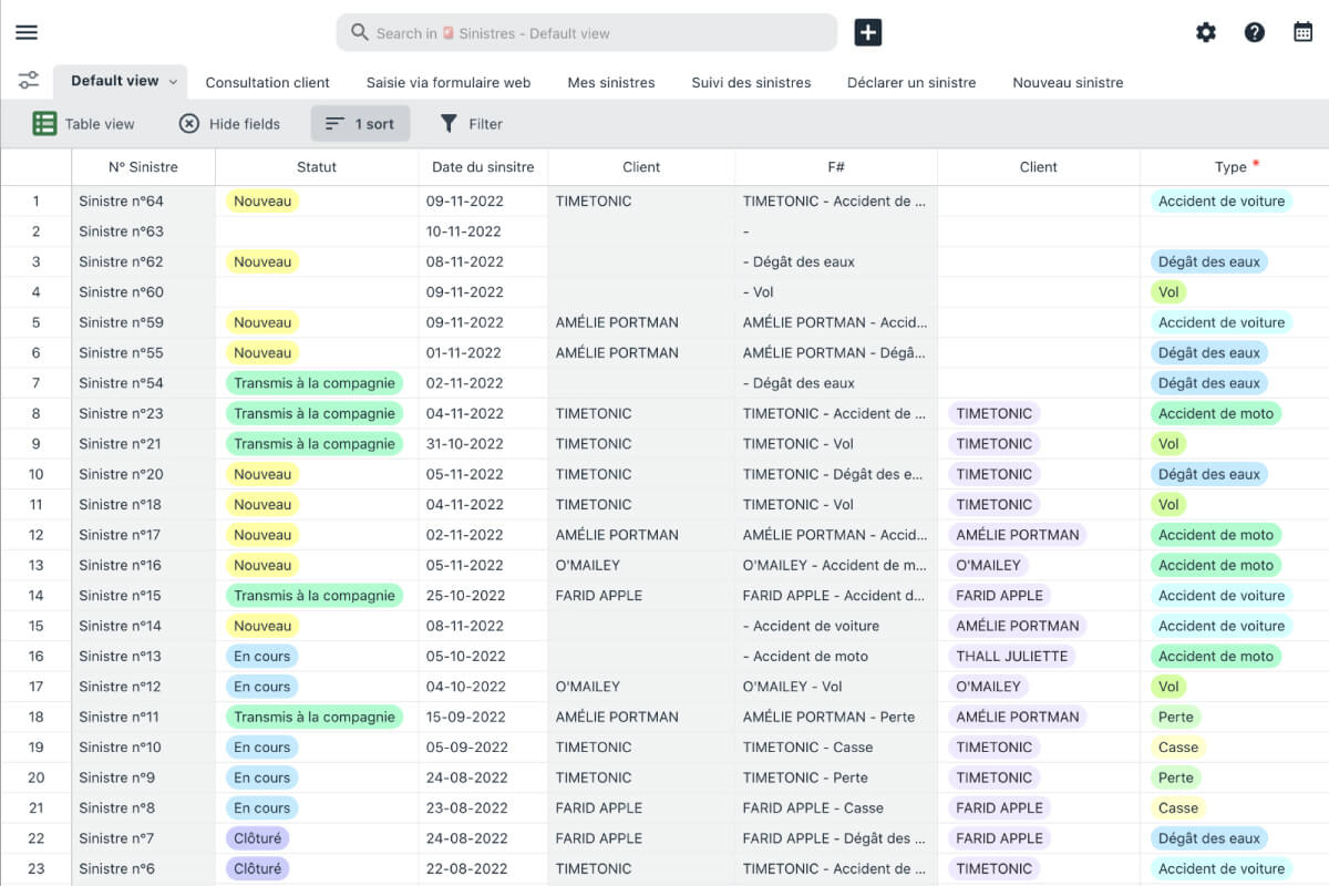TimeTonic - CRM Insurance brokerage