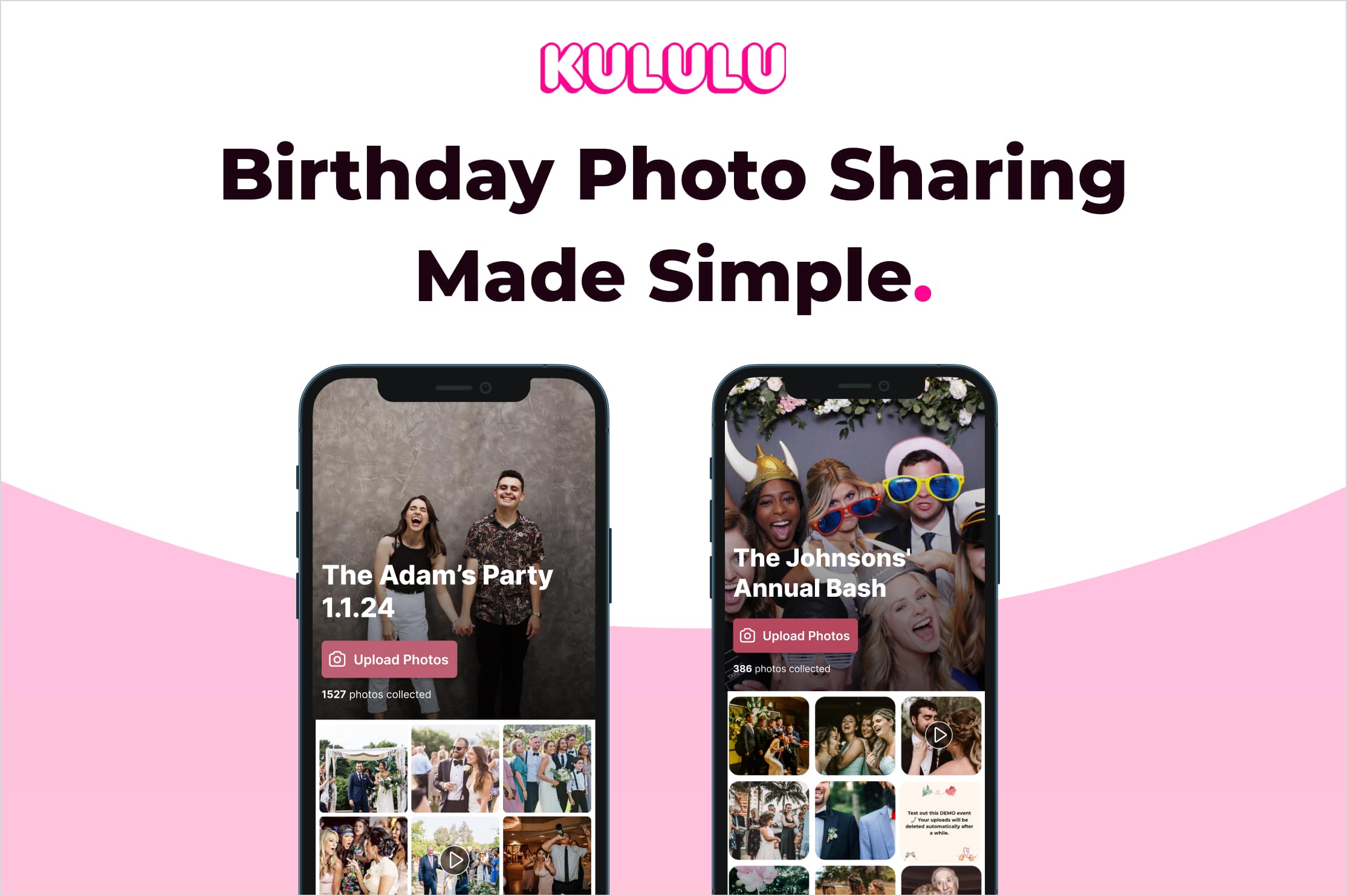 Kululu: The Best Birthday Party Photo Sharing App