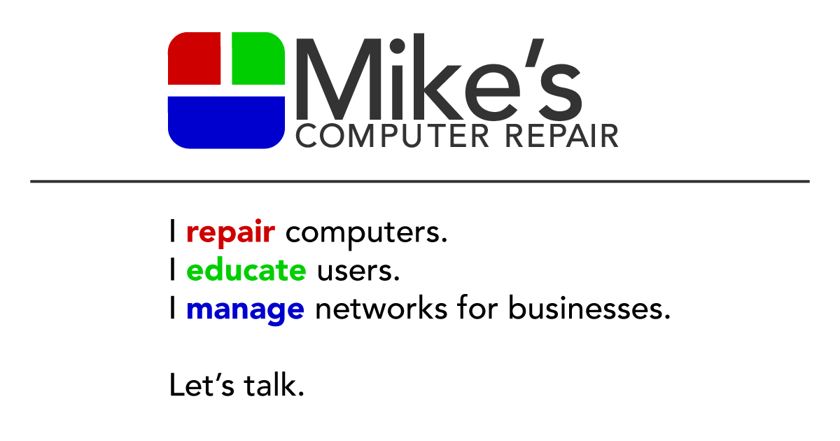 Computer repair, education, and business network services in the ...