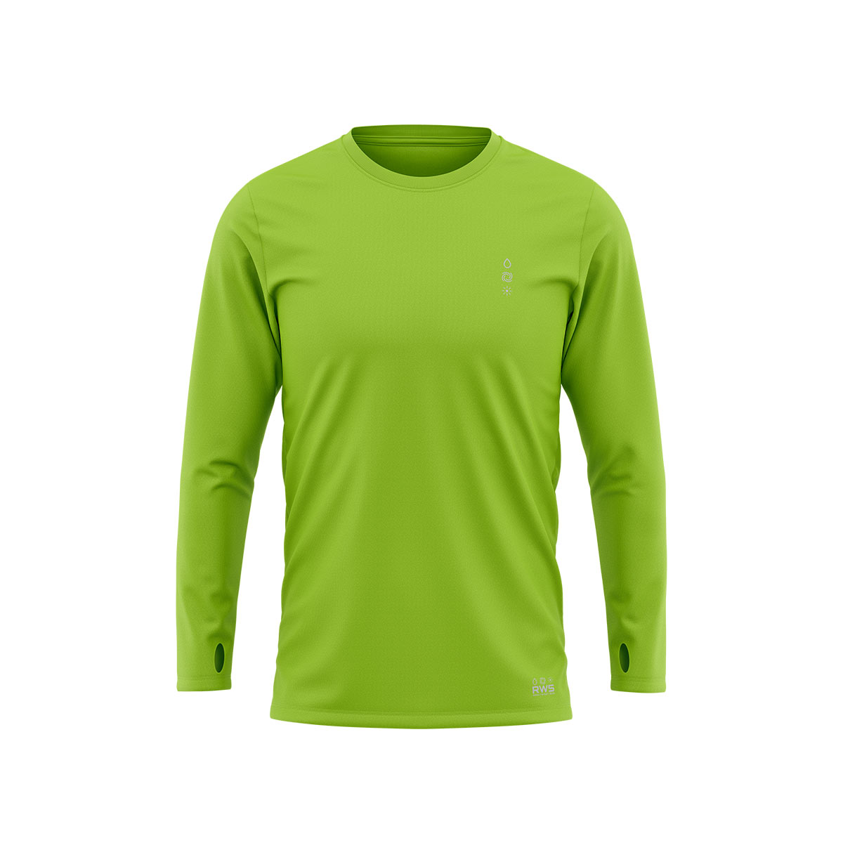 RWS Green Hi Viz Technical Long Sleeve T-Shirt - RW Sports Shop