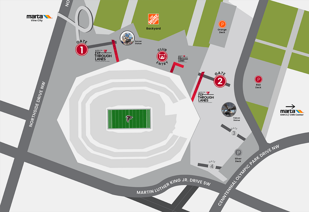 Delta Fly-Through Lanes | Mercedes-Benz Stadium Labs