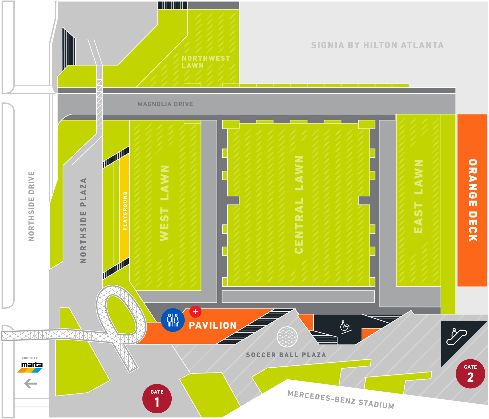 The Home Depot Backyard | Mercedes-Benz Stadium in Atlanta, GA