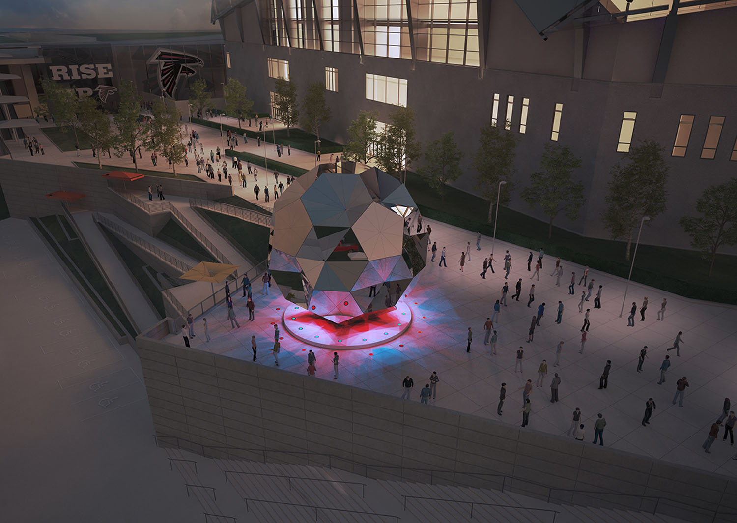 Telstar – by Studio Roso | Art Collection at Mercedes-Benz Stadium