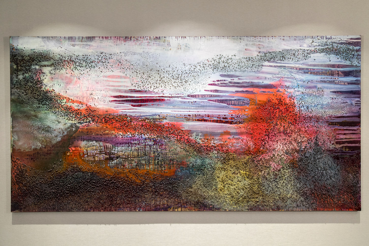 Wave in Red – by Monica Cook | Art Collection at Mercedes-Benz Stadium