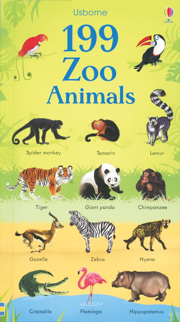 199 Zoo Animals by Usborne Books | Kidsbookfort.com