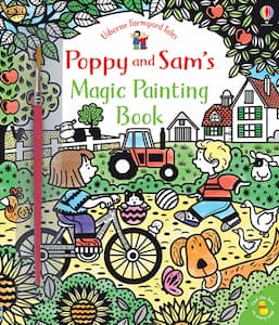 Poppy and Sam's Farm Animals Magic Painting Book by krysia ellis | PaperPie