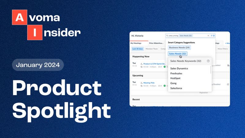 Avoma's product updates for January 2024 | Avoma Blog