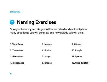 The Naming Guide—A proven process to brand naming.