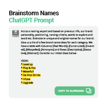 The Naming Guide—A proven process to brand naming.