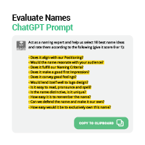 The Naming Guide—A proven process to brand naming.