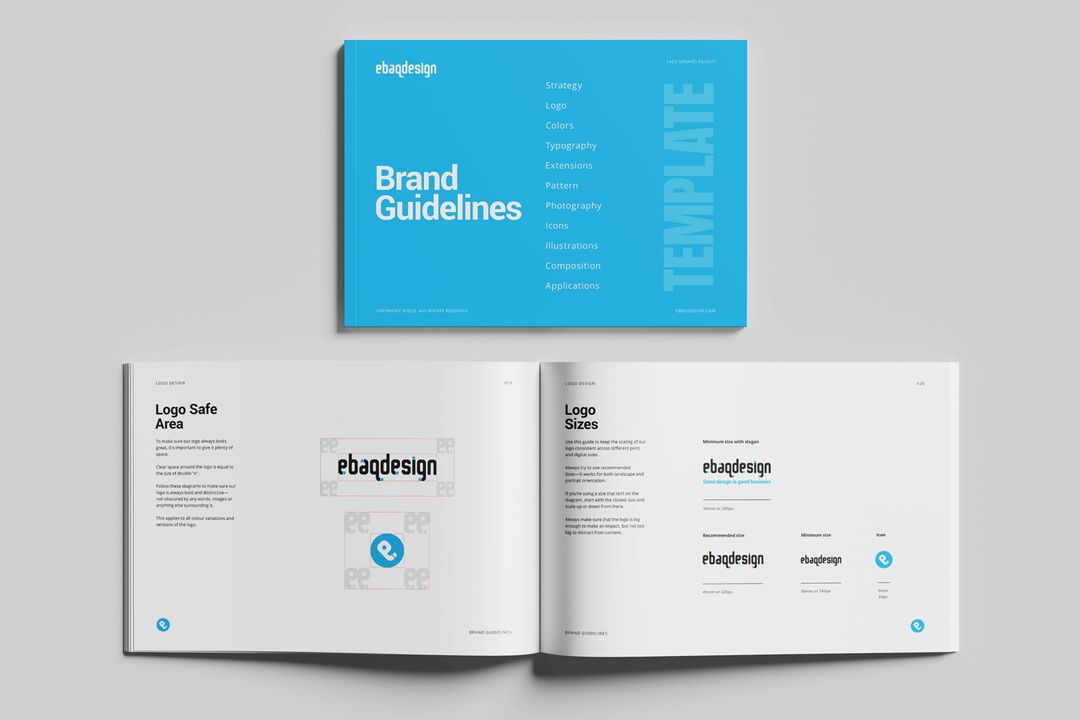 The Brand Guidelines Kit from EbaqDesign