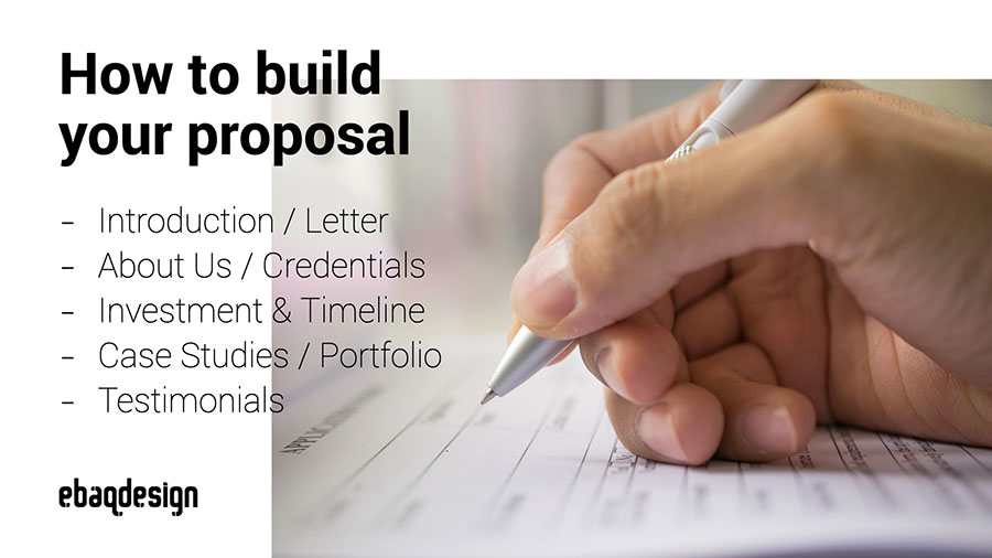 How To Write A Design Proposal