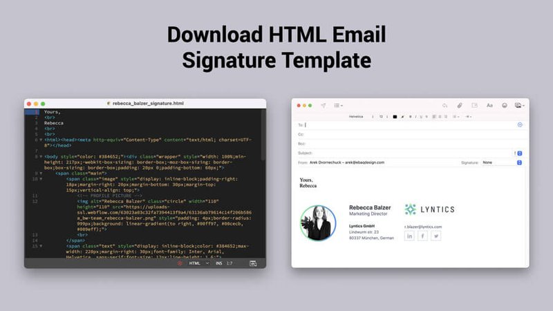 How To Design A Custom HTML Email Signature