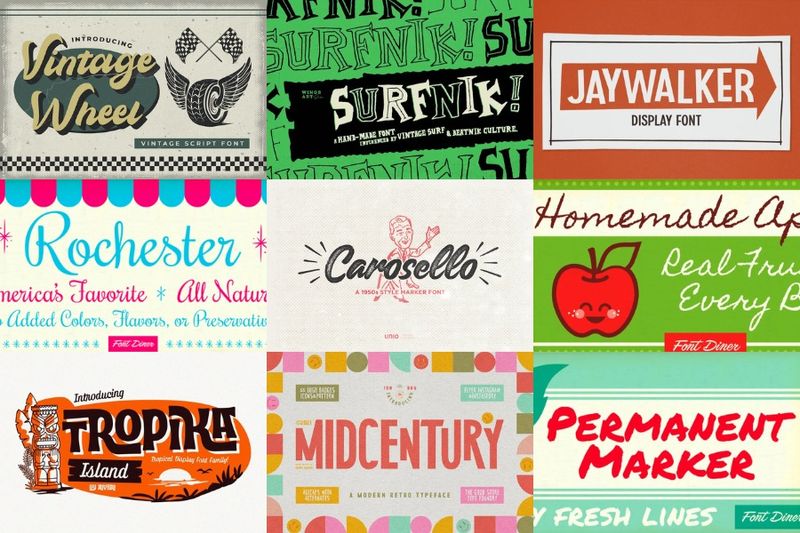 9 Best 50s Fonts for Old-School Design