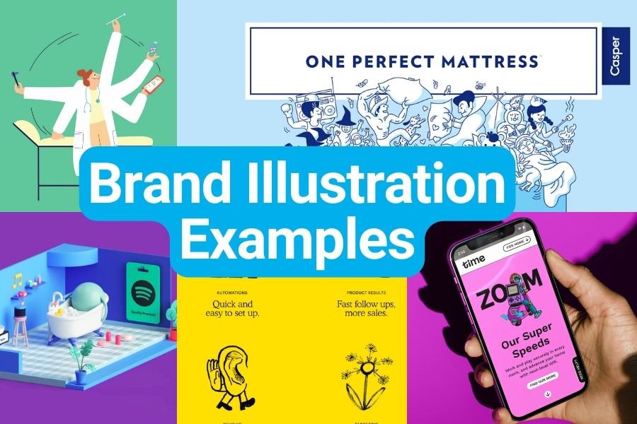 10 Examples of Using Illustration in Branding
