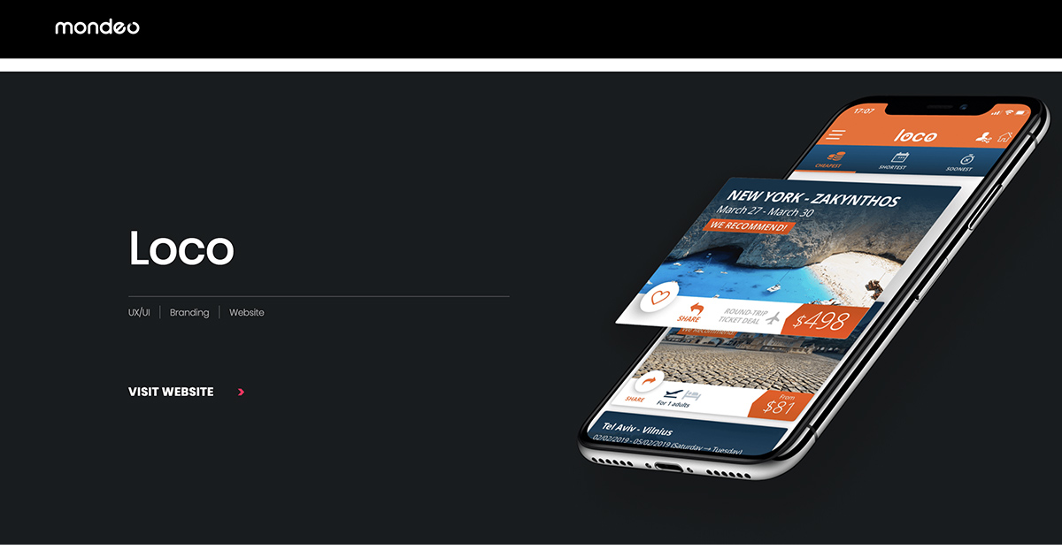Loco - TravelTech Startup Design by Mondeo Studio | Branding | Website ...