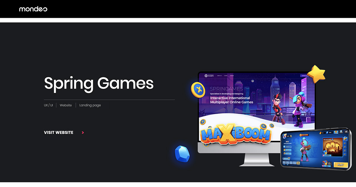 Spring Games - Gaming Platform Design by Mondeo Studio | UX/UI Design ...