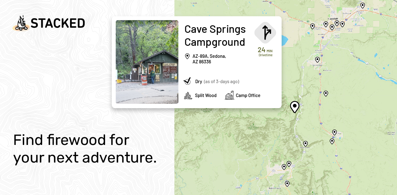 Stacked.camp — Find Firewood Near You