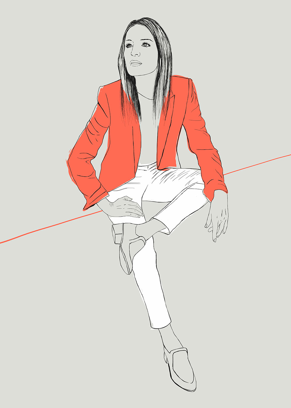 Maria Guedes Stylista - Ilustração The Red Wolf