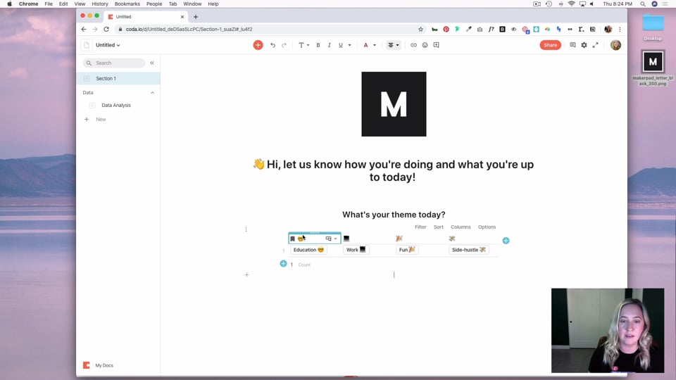 Coda Daily Checkin App | nocode.video