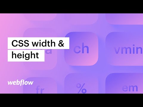 CSS width & height, object-fit, overflow, and units (px, %, ems, rems, vw, vh, vmin, vmax, fr ...